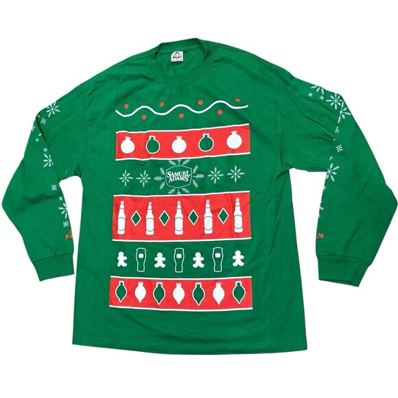 Sam Adams | Shirts | Sam Adams Beer Christmas Winter Lager Mens Xl ...